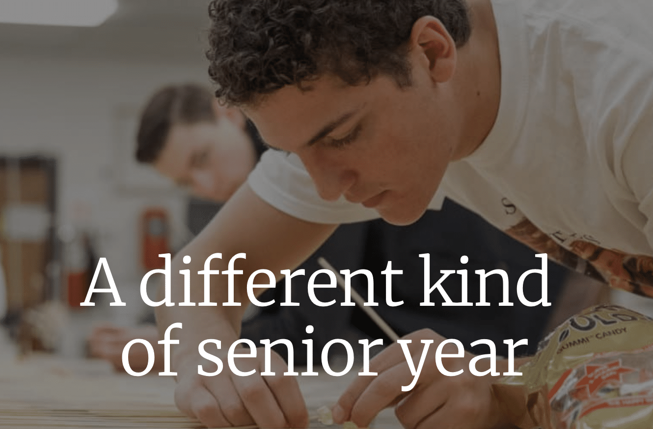 Seniors Leave Campus for Two Weeks - Watkinson School